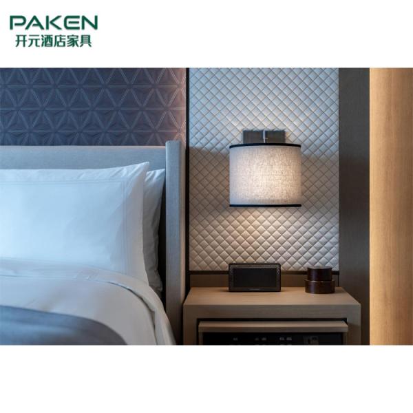 Quality Hotel High Glossy Finish Queen Size Bedroom Suites for sale
