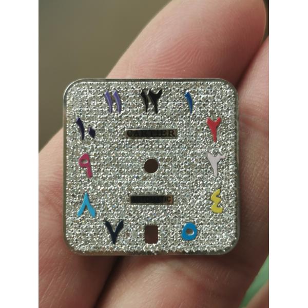 Quality Exclusive Design Moissanite Watch Royal Luxury Moissanite Santos On Wrist for sale