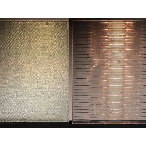 Quality Sliding Doors Elegant Wire Fabric Laminated Glass 13 Mm for sale