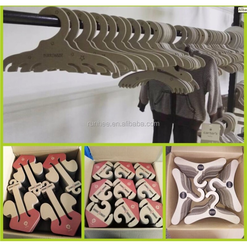 Packaging process for cardboard hangers