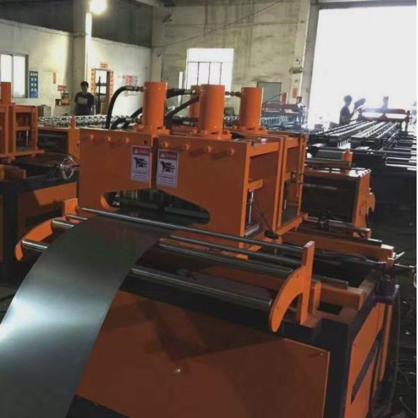 Quality Manual Decoiler Supermarket Shelving 1.2mm Panel Roll Forming Machine for sale