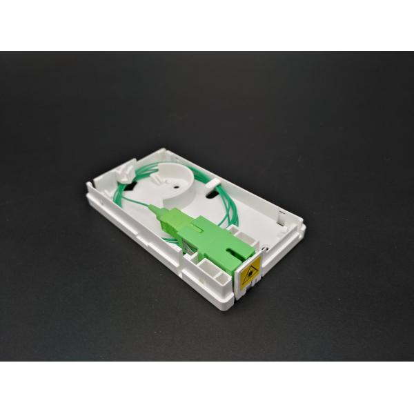 Quality SC Simplex LC Duplex Fiber Optic Termination Box ABS Fiber Wall Socket 1cores for sale