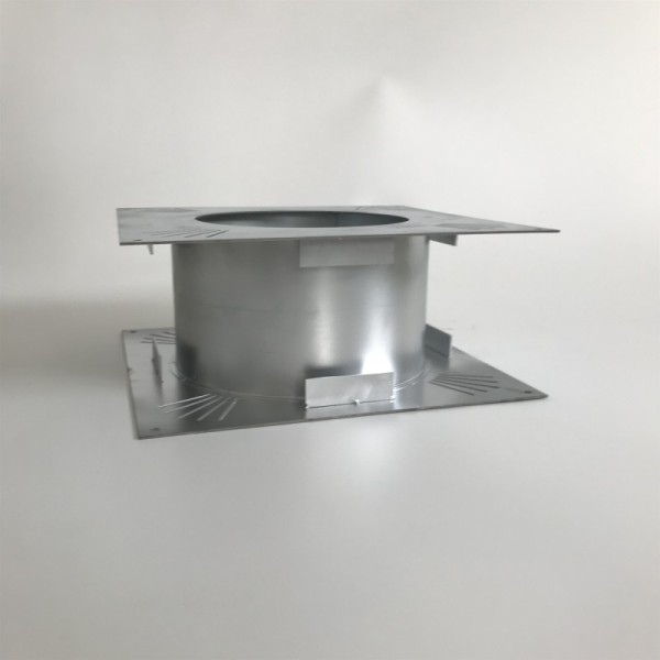 Quality Ceiling Class A Double Wall Chimney Pipe Fireproof Silver Metal Color Without for sale