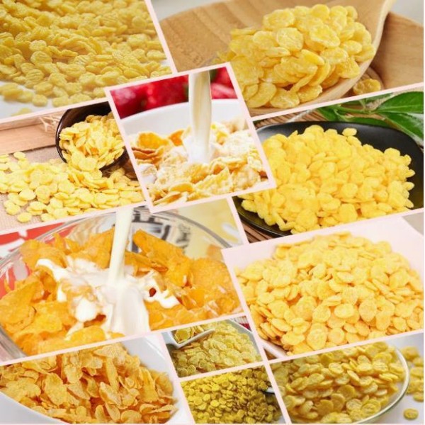 Quality Breakfast Cereal Corn Flakes Processing Line , Chocolate Chip Bread Machine for sale