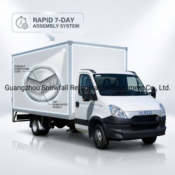 Quality Quick 7-Day Assembly FRP Honeycomb Dry Cargo Box with Panel Kit Assembly System for sale