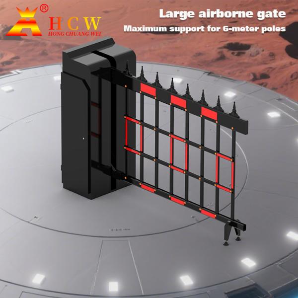 Quality Intelligent Parking Lot Airborne Boom Barrier 200W Brushless DC Motor Fence Type for sale