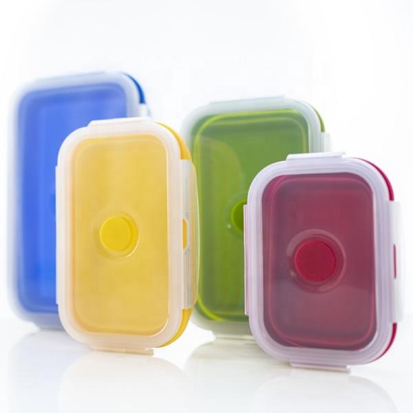 Quality Highly Customized Safe Microwavable Eco-Friendly School Silicone Lunch Bento Box for sale