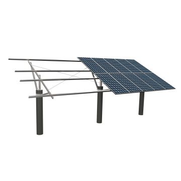 Quality Boyue Carbon Steel Aluminum Alloy Single Column Piling Ground Mounting System for sale