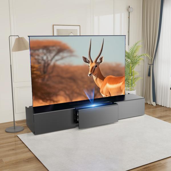 Quality Laser TV Cabinet 100-150inch Modern Projector Cabinet for sale
