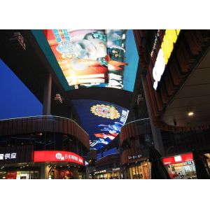 Quality 7200CD/Sqm Poster Led Facade Screen DIP High Brightness Transparent Led Wall for sale