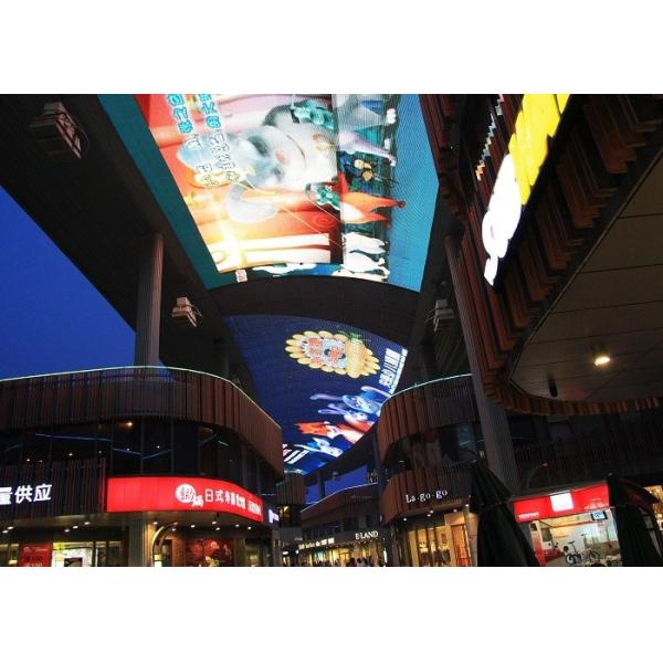 Quality 7200CD/Sqm Poster Led Facade Screen DIP High Brightness Transparent Led Wall for sale