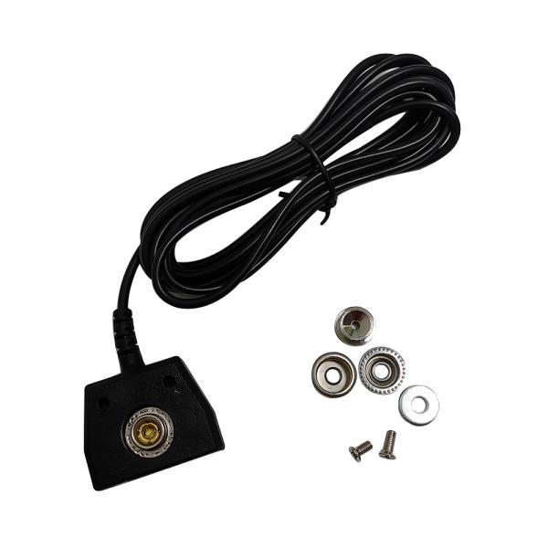 Quality Antistatic Dual Hole Grounding Wire for ESD Wrist Strap or Rubber Mat Anti-Static Grounding Cord Antistatic Coil Wire for sale