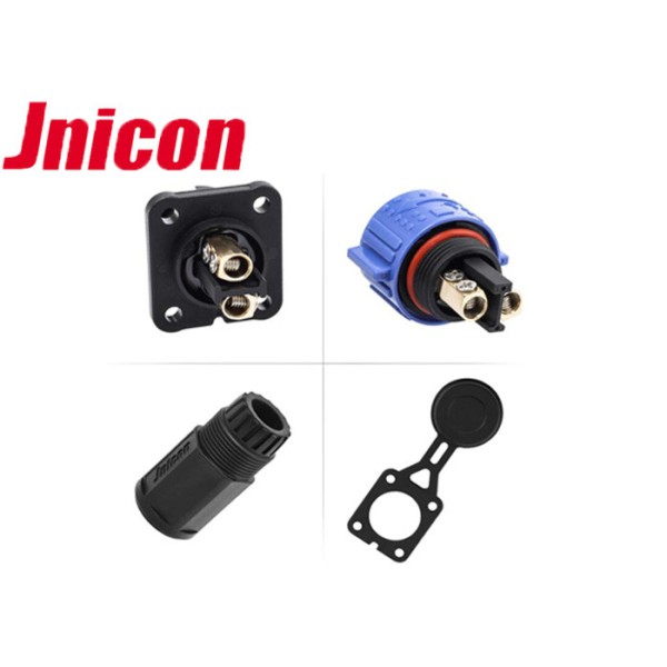 Quality M25 Waterproof Panel Mount Connector IP67 Push Locking With Cap Cover for sale