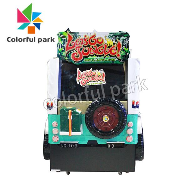 Quality 55 inch arcade Lets Go Jungle Dynamic Seats Coin Operated Gun Shooting Simulator for sale