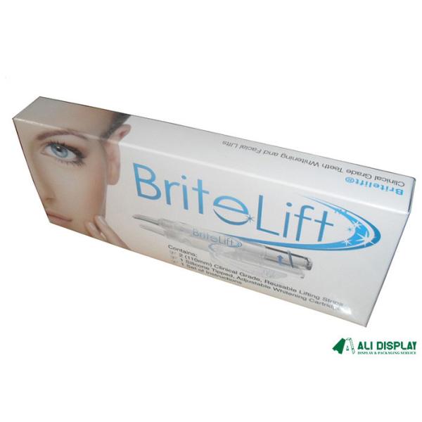 Quality FSC Cosmetic Paper Boxes Printing Mouth Light Stripes 145mm for sale