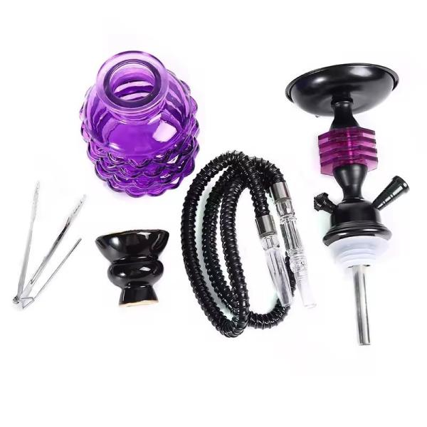 Quality Small Portable Hookah Acrylic Mixed Color Supply's Long-Lasting Product for sale