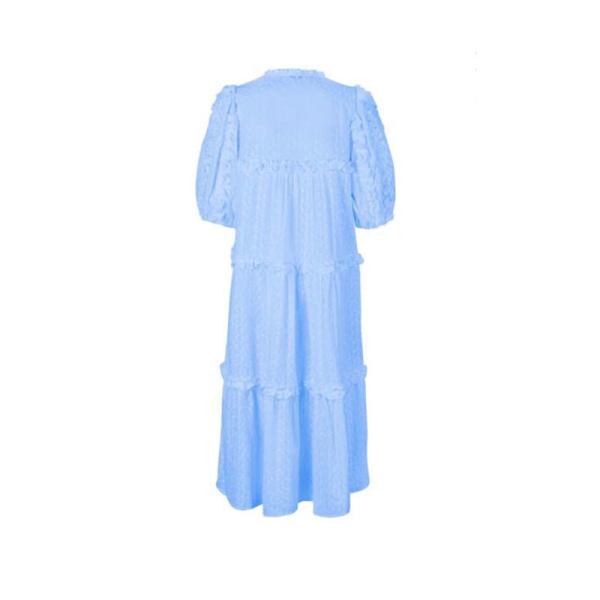 Quality Maxi Dress Summer Short Sleeves Cotton Jacquard for sale