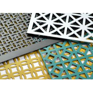 Quality Powder Coated Perforated Stainless Steel Mesh Sheet With Variable Hole Diameter for sale