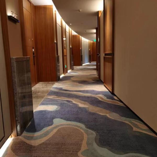 Quality Customized Color Hotel Lobby Wall To Wall Carpet for 5 Star Fire-resistant for sale