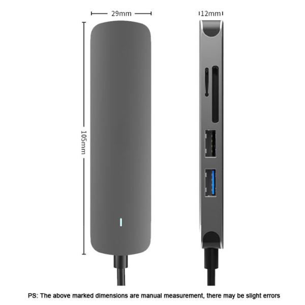 Quality USB C Adapter 4K 100W USB C To HDMI Hub Portable for sale