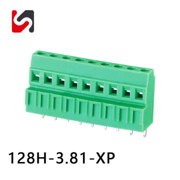 Quality 10A 300V Pluggable Pcb Terminal Blocks 3.81mm Pitch 2P-24P Poles for sale