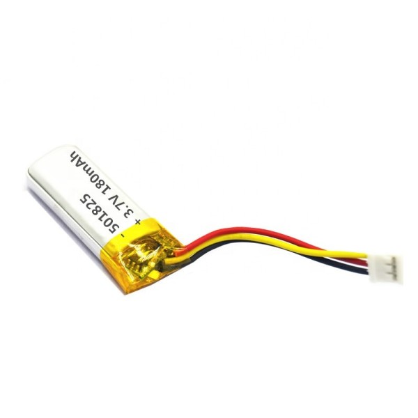 Quality RoHS Certified 3.7V 180mAh Lithium Polymer Battery with 500 Cycle Life for Bluetooth Speakers for sale