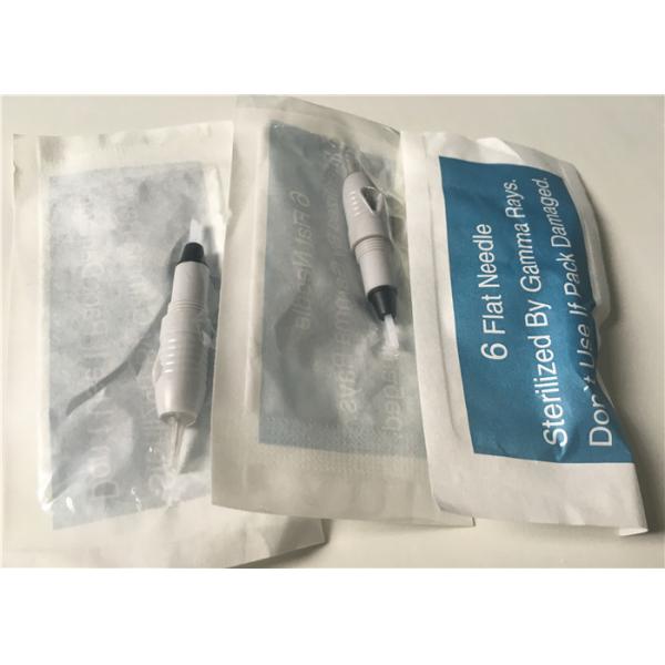 Quality 316L Stainless Steel 6F Lip Tattoo Machine Needles Sharp / Elastic For Beauty for sale