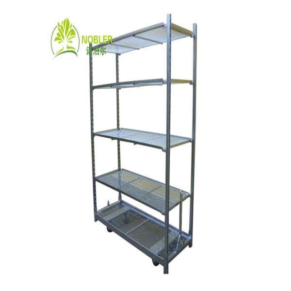 Quality Hot Galvanized Greenhouse Carts Flower Trolley Danish Trolley Racks for sale