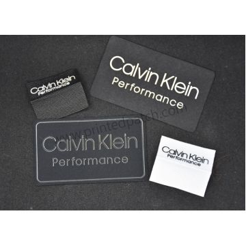 Quality 5 Colorway Printed Iron On Labels Woven Labels With Own Logo for sale