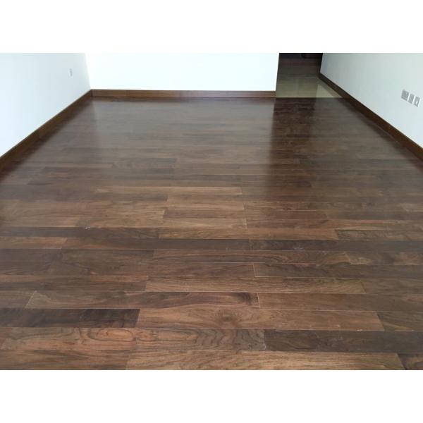 Quality stained Rotary American Walnut Engineered hardwood Flooring, selected grade for sale