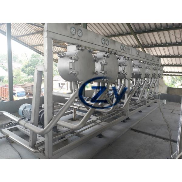 Quality PLC SS304 Sweet Potato Starch Machine Silvery White Color for sale