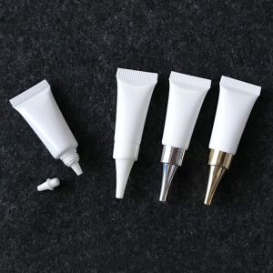 Quality White Soft Recyclable PE Empty Cream Cosmetic Squeeze Tubes 3ml for sale