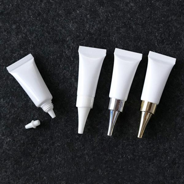 Quality White Soft Recyclable PE Empty Cream Cosmetic Squeeze Tubes 3ml for sale