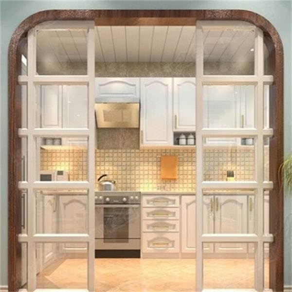 Quality Double Track Aluminum Glass Sliding Door Interior Metal Soundproof for sale