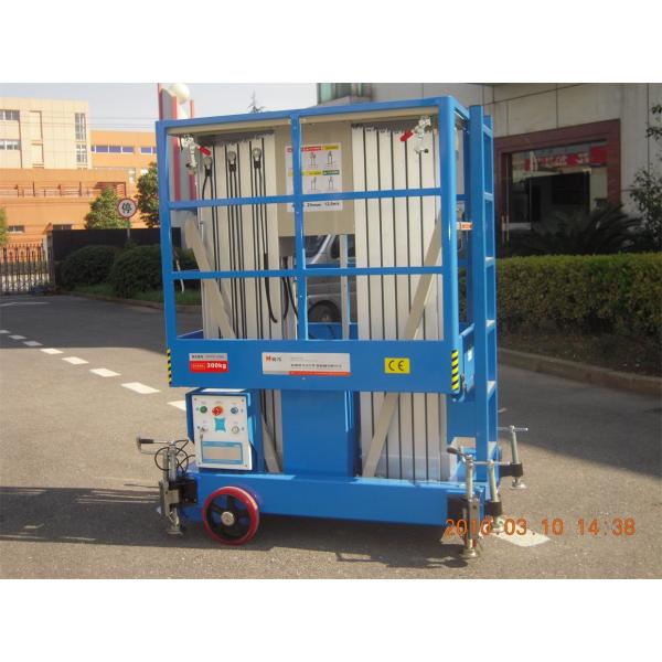 Quality 8m Hydraulic Scissor Working Platform Double Mast For Window Cleaning for sale