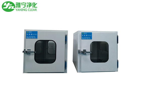 Quality Mechanical Interlock Cleanroom Pass Box Powder Coated Cold Rolled Steel Material for sale
