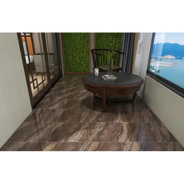 Quality 400x400mm Matte Glazed Ceramic Rustic Tile Brown Indoor Floor Wall for sale
