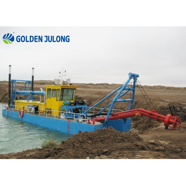 Quality JULONG New Type Jet Suction Dredger River Sand Dredging Machine 500 M3/Hr 6 M Depth for sale