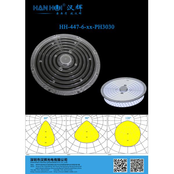 Quality Φ226mm 2835/3030 LEDs 60°/90°/120° Anti-Glare Industrial-Grade Durable Wide Beam Mining Lens for sale