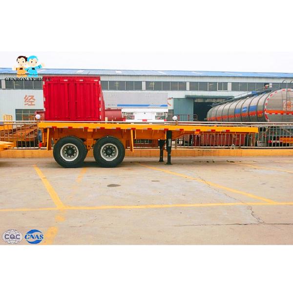 Quality Strong Rigidity Strength Leaf Spring 20ft 45T Flatbed Utility Trailer for sale