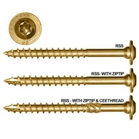 Quality Zinc Plated Torx Drive Thread Cutting Self Tapping Timber Screws for Wood Dock for sale