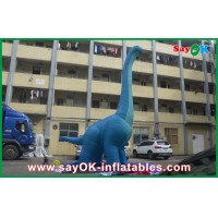 Quality Inflatable Christmas Dinosaur 10m Blue Large Inflatable Dinosaur PVC Waterproof for sale