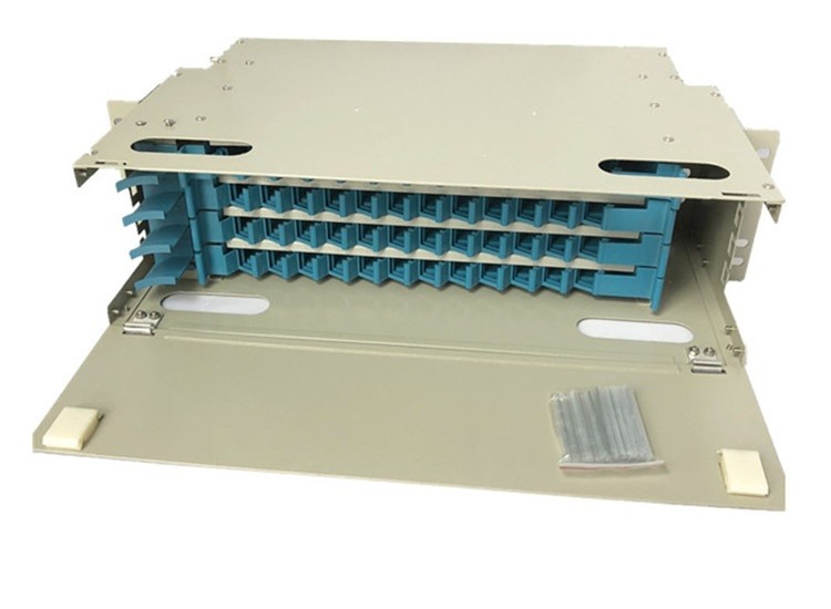 Quality ODF 48 Port SC Fiber Patch Panel Rack Mount Multimode 48 Core for sale