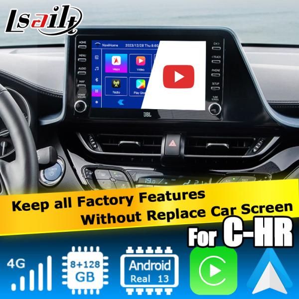 Quality Toyota C-HR CHR Android 13 multimedia interface with wireless android auto carplay for sale