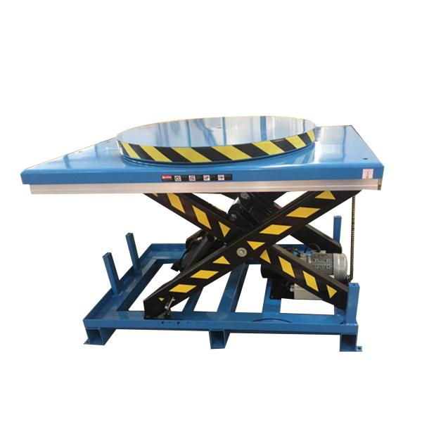 Quality 6000 Lb Hydraulic Stationary Electric Lift Scissor Lift Tables With Turntable Platform for sale