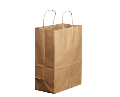 Quality Custom Twisted Handle Kraft Paper Bags Eco Friendly Printed Brown Paper Bags for sale