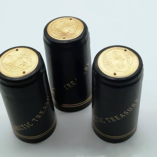 Quality Plastic Black PVC Shrink Capsules 65mm Burgundy Shrink Tops For Wine Bottles for sale