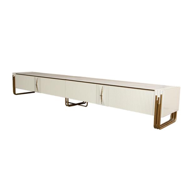 Quality Pine Wood Simple Modular TV Unit Modern Tv Console High Temp Resistance for sale