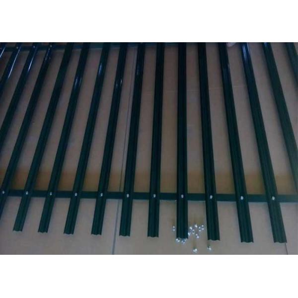 Quality Pvc Coated Welded Wire Mesh Fence Galvanised Steel Palisade Fencing for sale