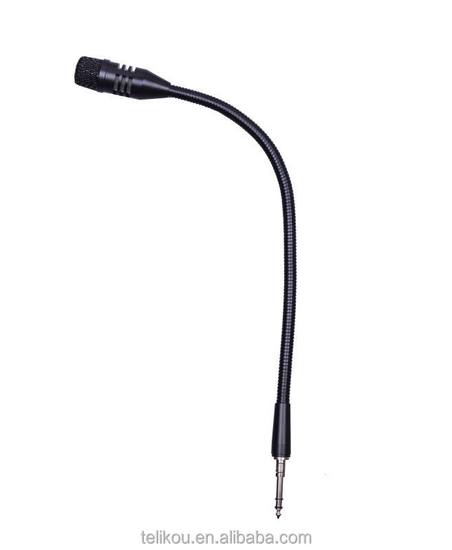 TELIKOU GDC-18  connector with screw Dynamic Condenser director Gooseneck Microphone for television shows, theater organ